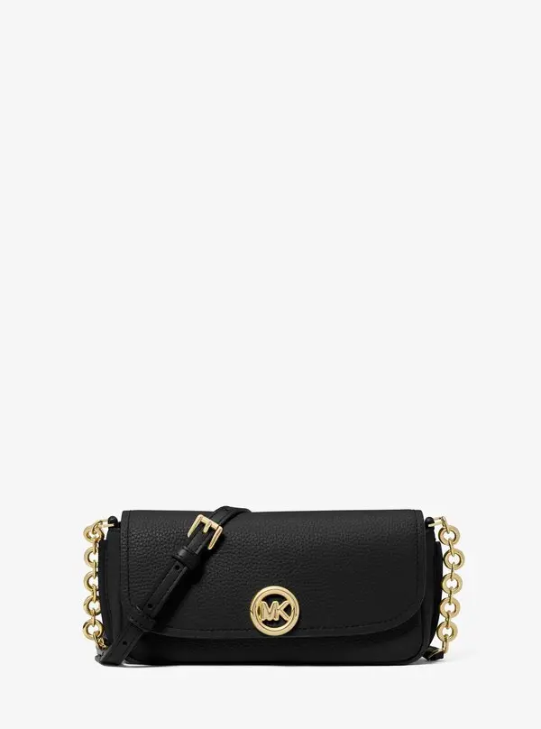 Michael Kors Nolita Small Pebbled Leather Crossbody Bag - Black
