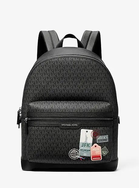 Michael Kors Signature Logo Backpack - Black