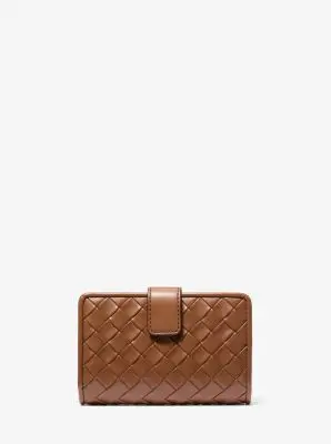 Michael Kors Jet Set Medium Woven Wallet - Brown