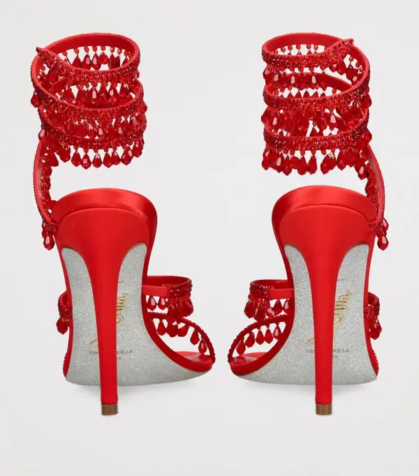 Rene Caovilla Chandelier Heeled Sandals - Red