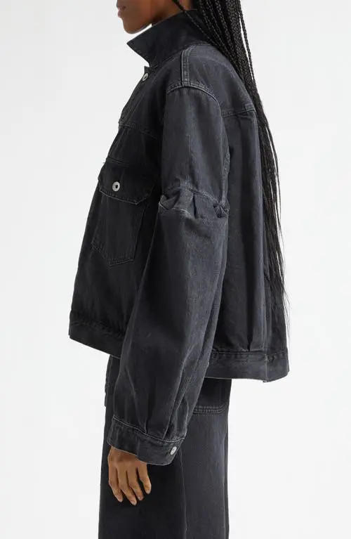 Sacai Balloon Sleeve Denim Trucker Jacket