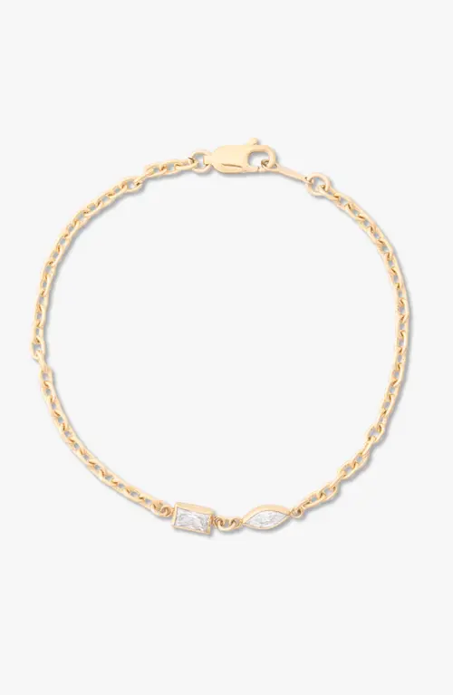 CUFFED BY NANO Two Stone Bracelet - Gold