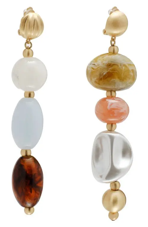 Cult Gaia Mercier Linear Drop Earrings - Saddle Bauble Multi