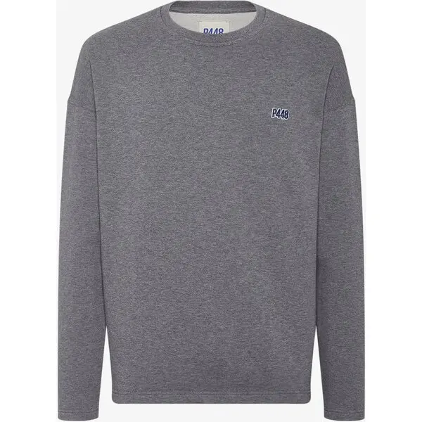 P448 Organic Cotton Pullover Sweatshirt - Grey