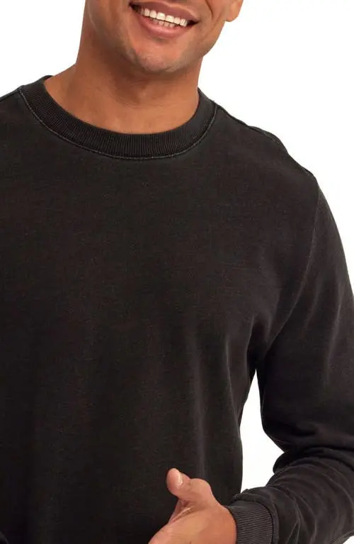 THREADS 4 THOUGHT Corey Organic Cotton Terry Sweatshirt - Black Wash