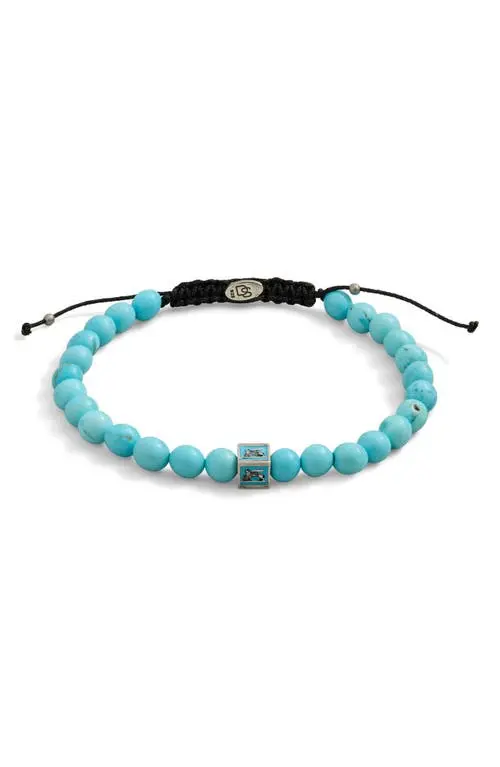 DEGS & SAL Venetian Lion Slider Bracelet - Turquoise/turquoise