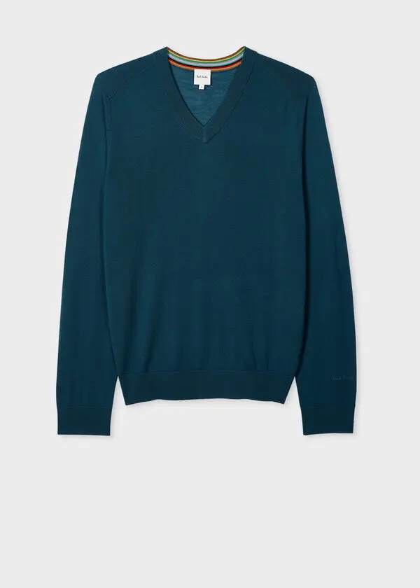 Paul Smith Merino Wool V-neck Sweater