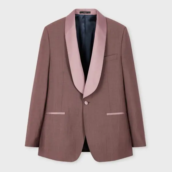 Paul Smith Dark Mauve Wool-mohair Evening Blazer