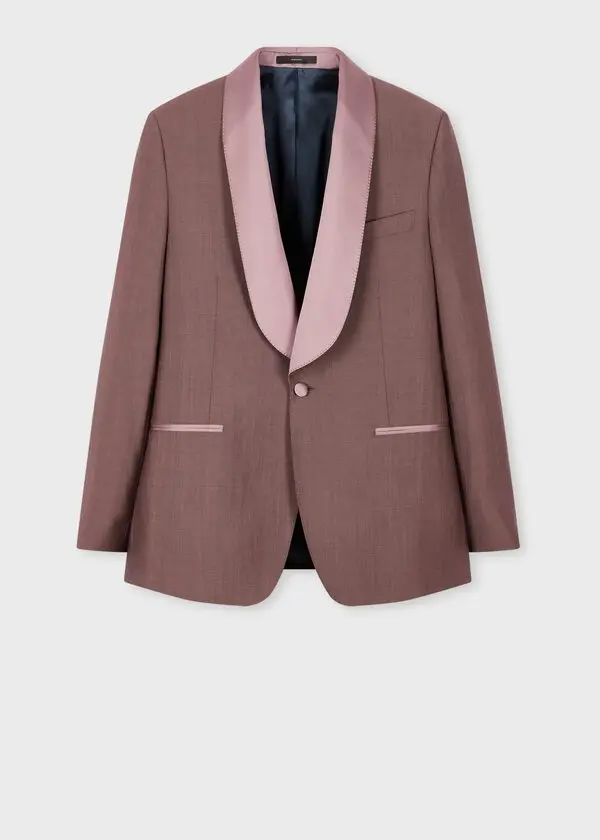 Paul Smith Dark Mauve Wool-mohair Evening Blazer