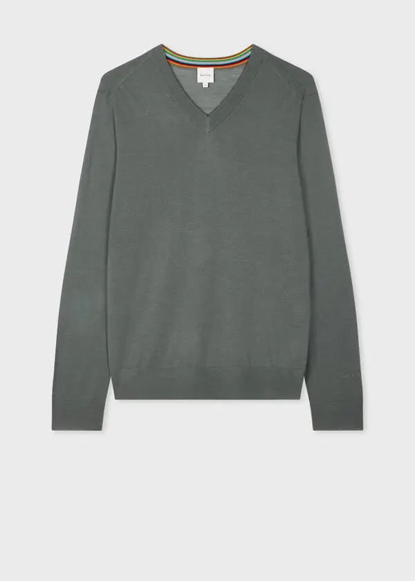 Paul Smith Merino Wool V-neck Sweater