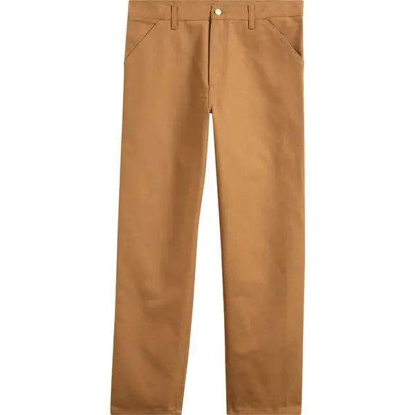 Carhartt Work In Progress Organic Cotton Canvas Straight Leg Pants - Hamilton Brown