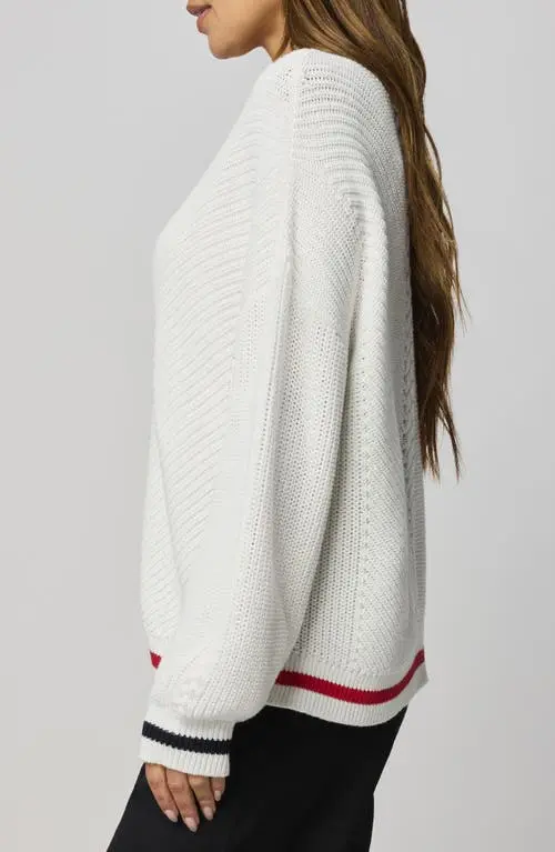 Splendid Vienna Tipped Cotton Sweater