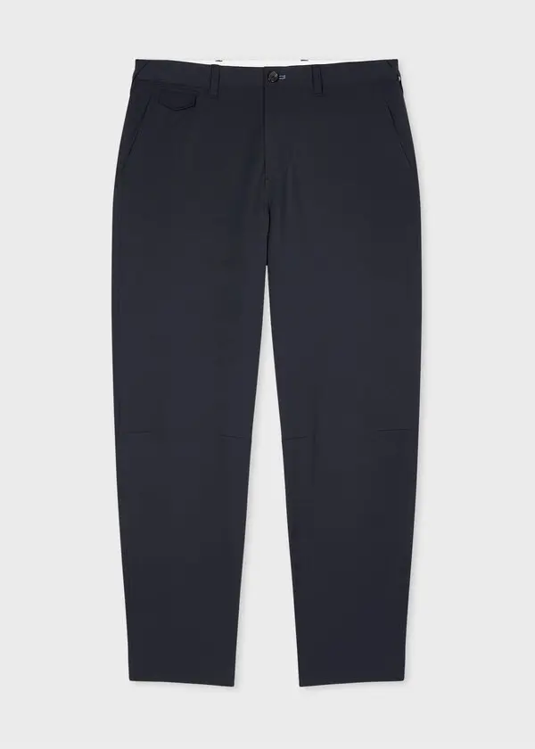 Paul Smith Navy Cotton-blend Stretch Chinos