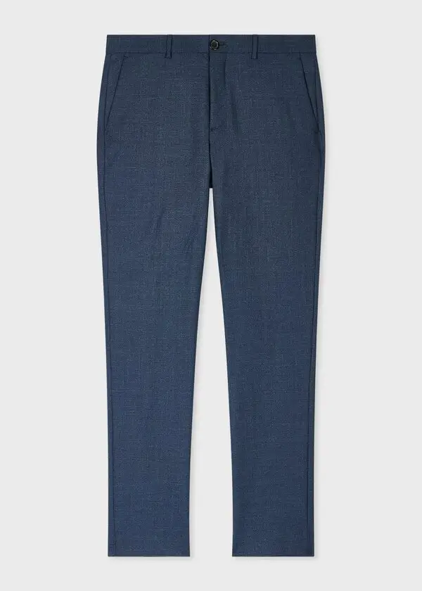 Paul Smith Wool-blend Micro-check Trousers