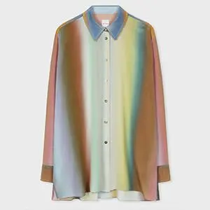 Paul Smith Silk Smith Stripe Ombre Shirt