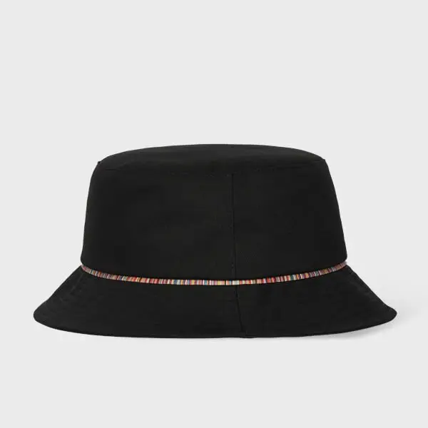 Paul Smith Signature Stripe Bucket Hat - Black