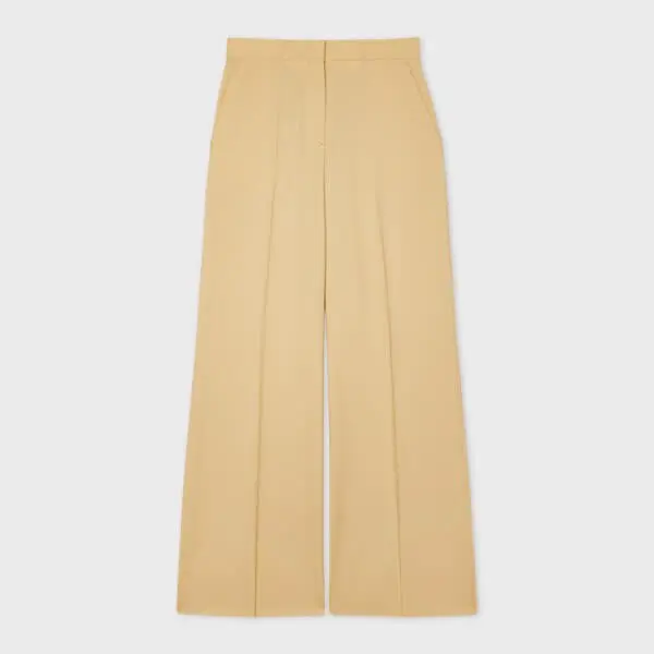 Paul Smith Muted Wool Wide-leg Trousers