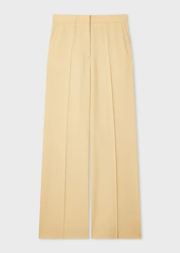 Paul Smith Muted Wool Wide-leg Trousers