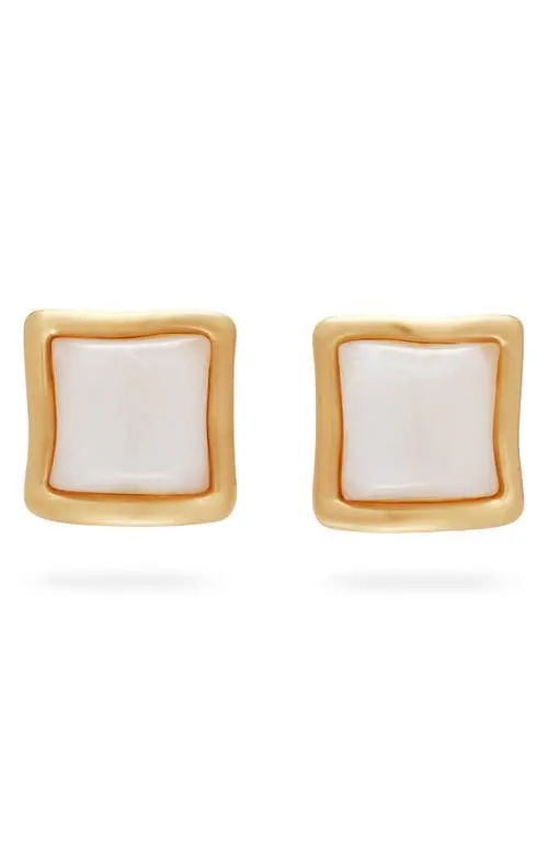 Cult Gaia Suni Stud Earrings - Pearl