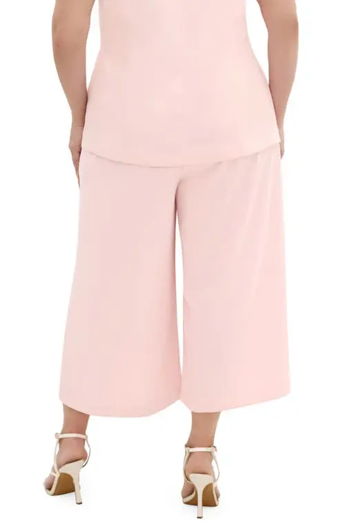 City Chic Cropped Wide Leg Trousers