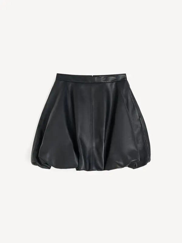 BY MALENE BIRGER Brey Leather Mini Skirt