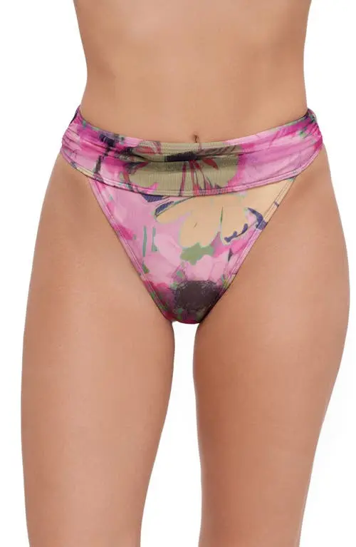 Steve Madden Shirred Hipster Bikini Bottoms - Multi