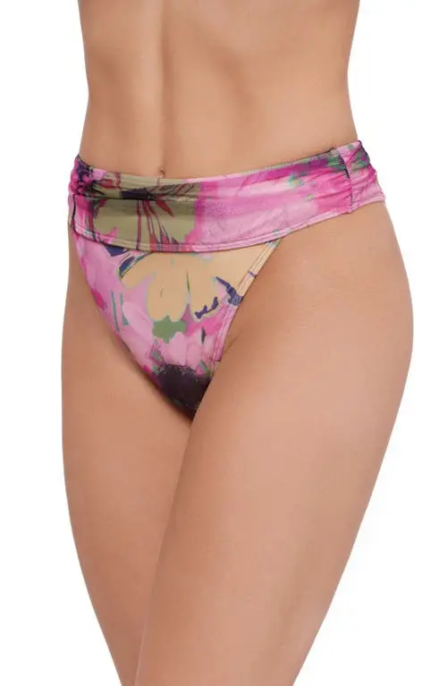Steve Madden Shirred Hipster Bikini Bottoms - Multi