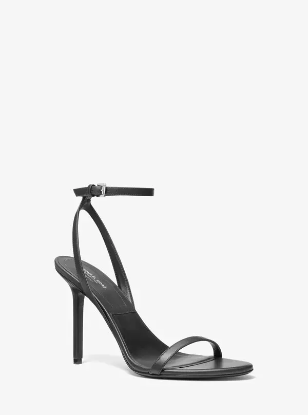 Michael Kors Gwyneth Leather Sandal In Size By