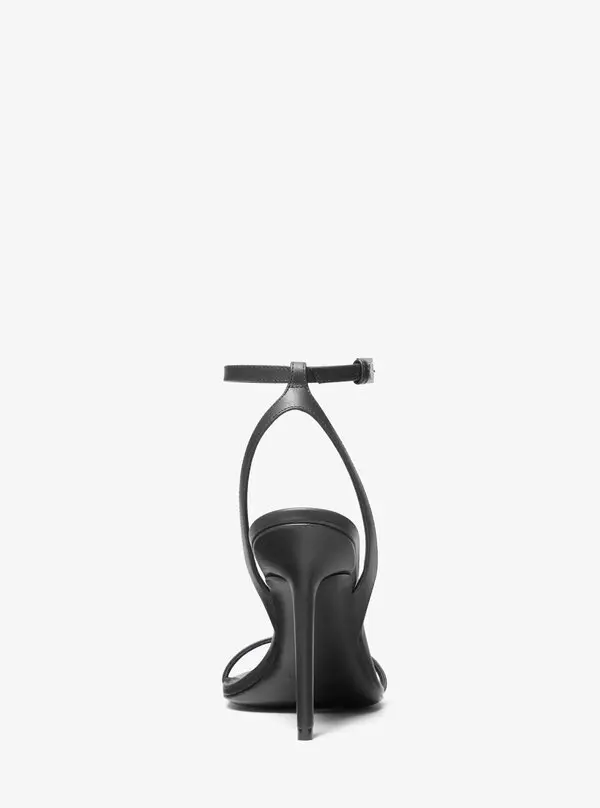 Michael Kors Gwyneth Leather Sandal In Size By