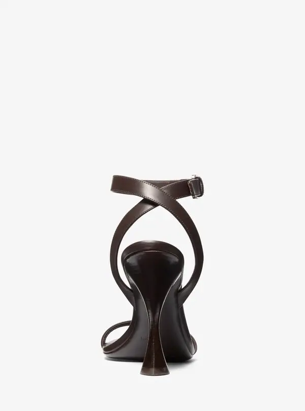 Michael Kors Bianca Leather Strappy Sandals - Brown