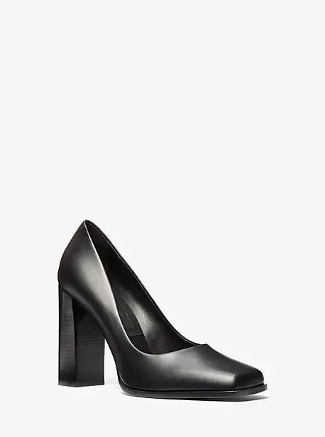Michael Kors Jeanne Leather Pump - Black