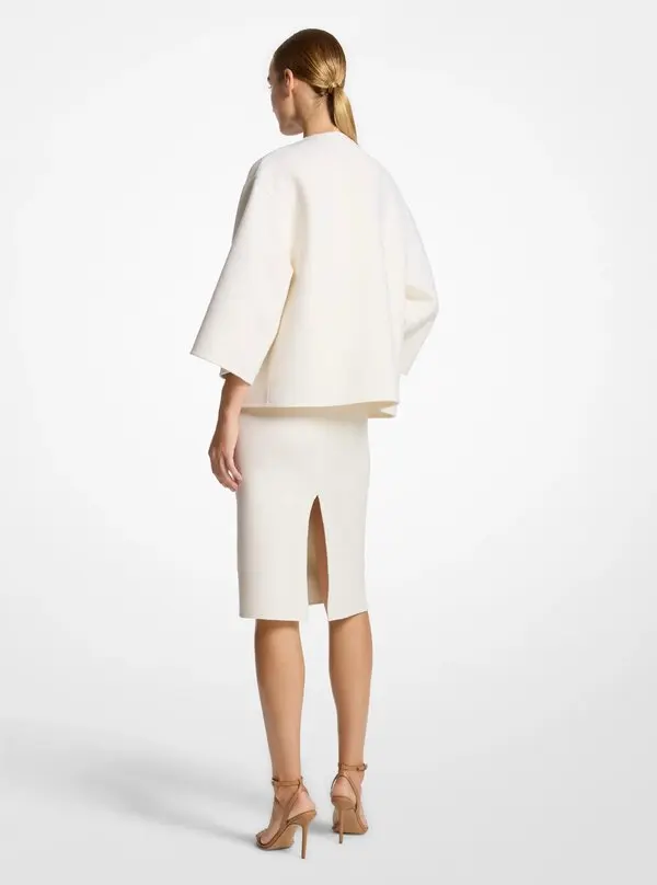 Michael Kors Double-faced Wool Kimono Jacket