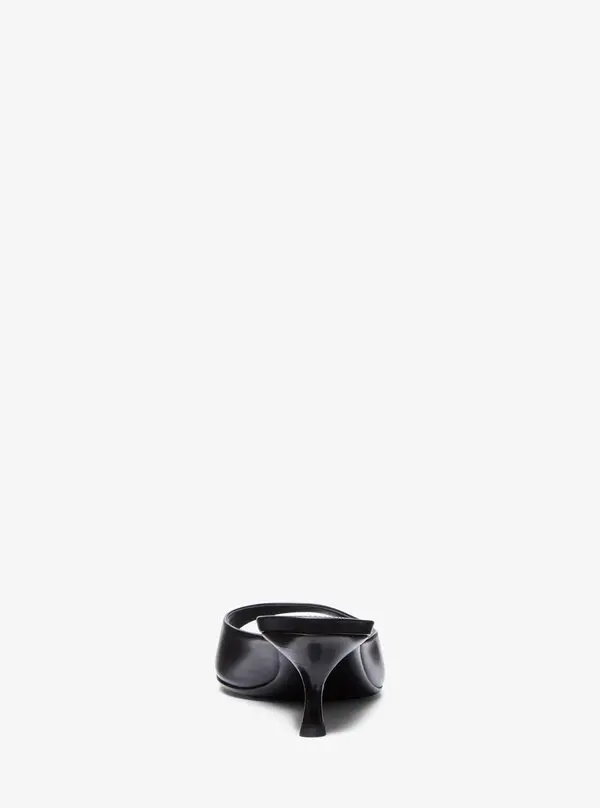 Michael Kors Arianna Leather Mule In Size By - Black