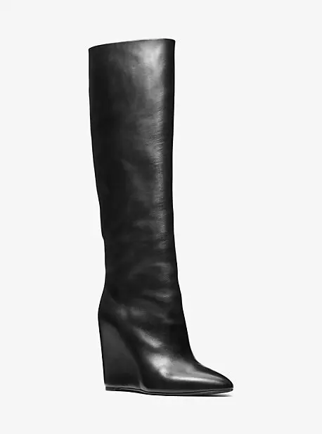 Michael Kors Jodi Leather Tall Boot - Black