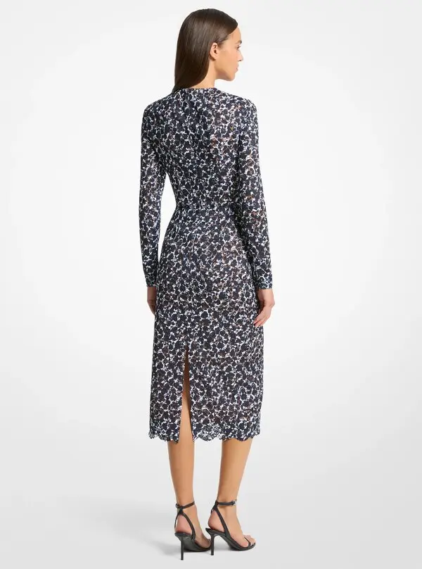 Michael Kors Shadow Floral Lace Sheath Dress