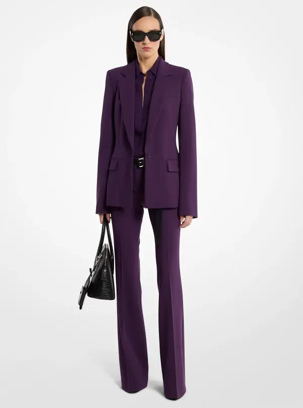 Michael Kors Tyler Stretch Wool Crepe Blazer