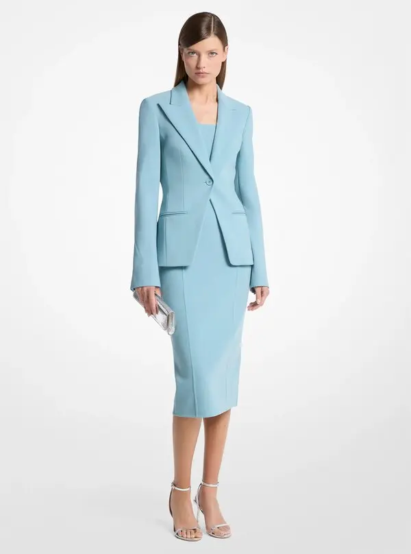 Michael Kors Stretch Pebble Crepe Blazer