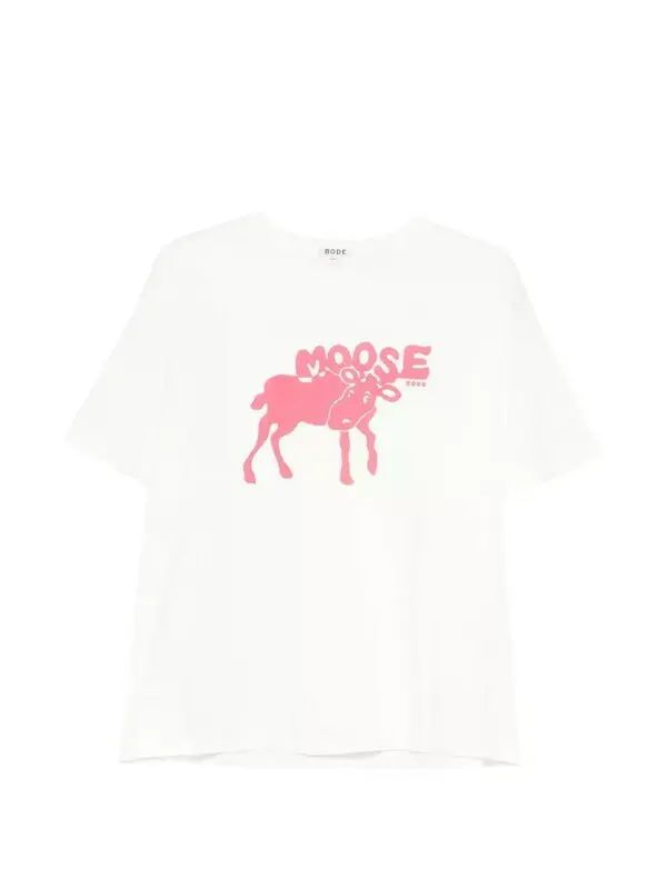 BODE Antlers Moose T-shirt - White