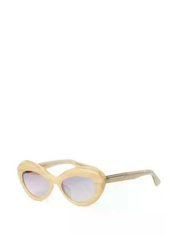 Khaite Oval Cat-eye Sunglasses