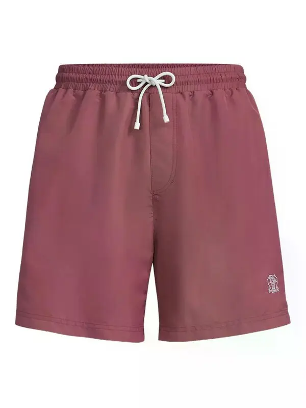 Brunello Cucinelli Drawstring Swim Shorts - Red