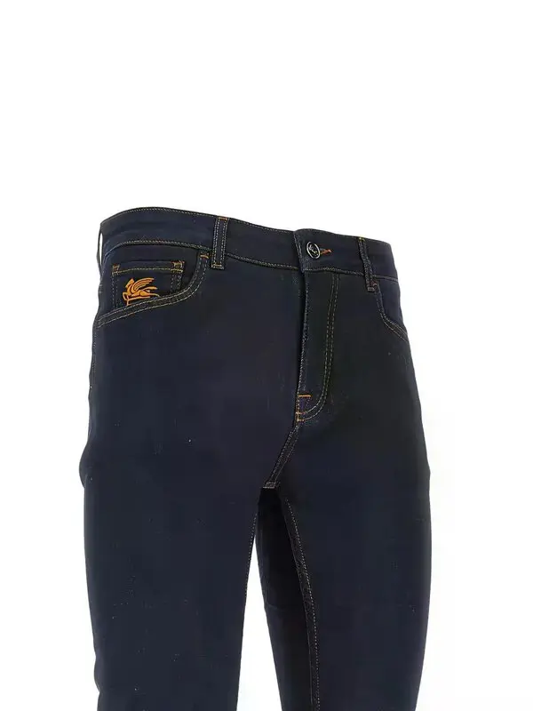 Etro Logo-motif Straight Leg Jeans