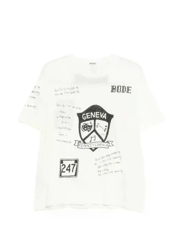 BODE Camp Crest Graphic-print T-shirt - White