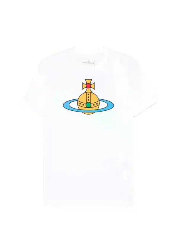 VIVIENNE WESTWOOD Orb Graphic T-shirt - White