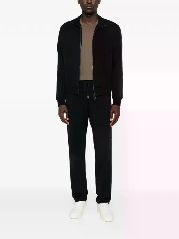 Canali Zip Trim Sweater