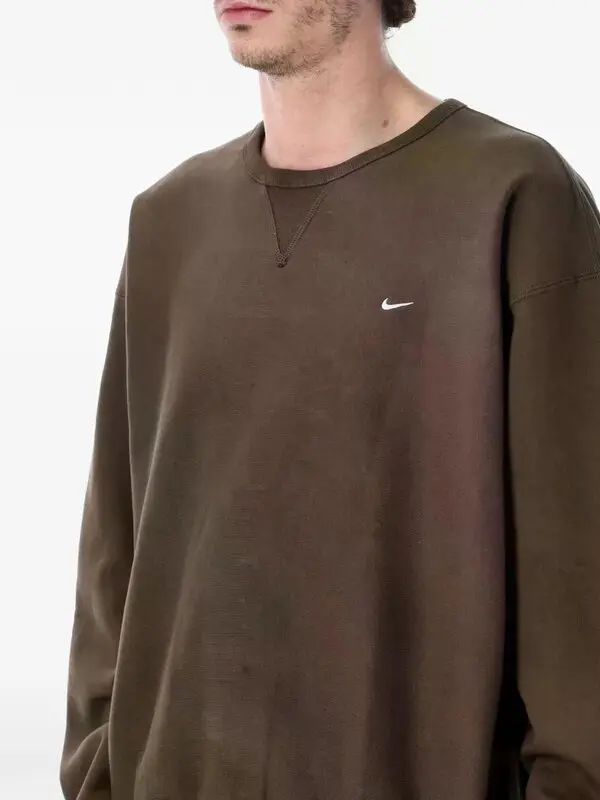 Nike Solo Swoosh Crew-neck Sweatshirt - Brown