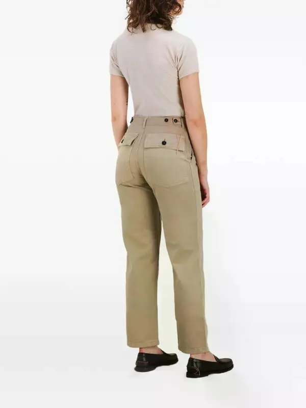 FORTELA Jerryt Herringbone Patch-pocket Trousers