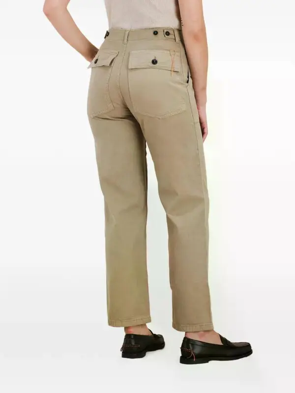 FORTELA Jerryt Herringbone Patch-pocket Trousers