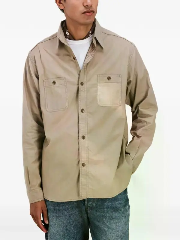 FORTELA Otero Chest-pocket Shirt - Neutrals