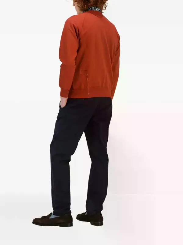 FORTELA Raglan-sleeve Crew-neck Sweatshirt - Red