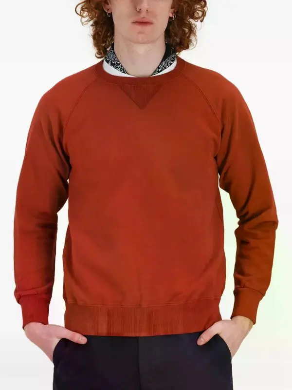 FORTELA Raglan-sleeve Crew-neck Sweatshirt - Red